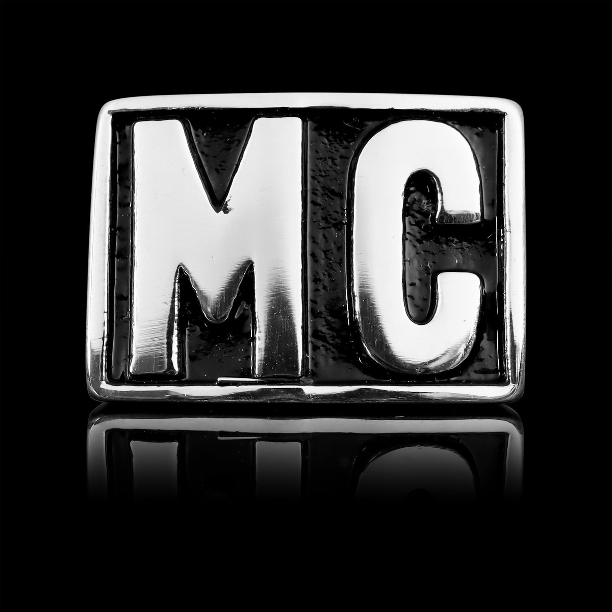 Stainless Steel Motorcycle Club MC Insignia Signet Ring – Biker Jewelry ...