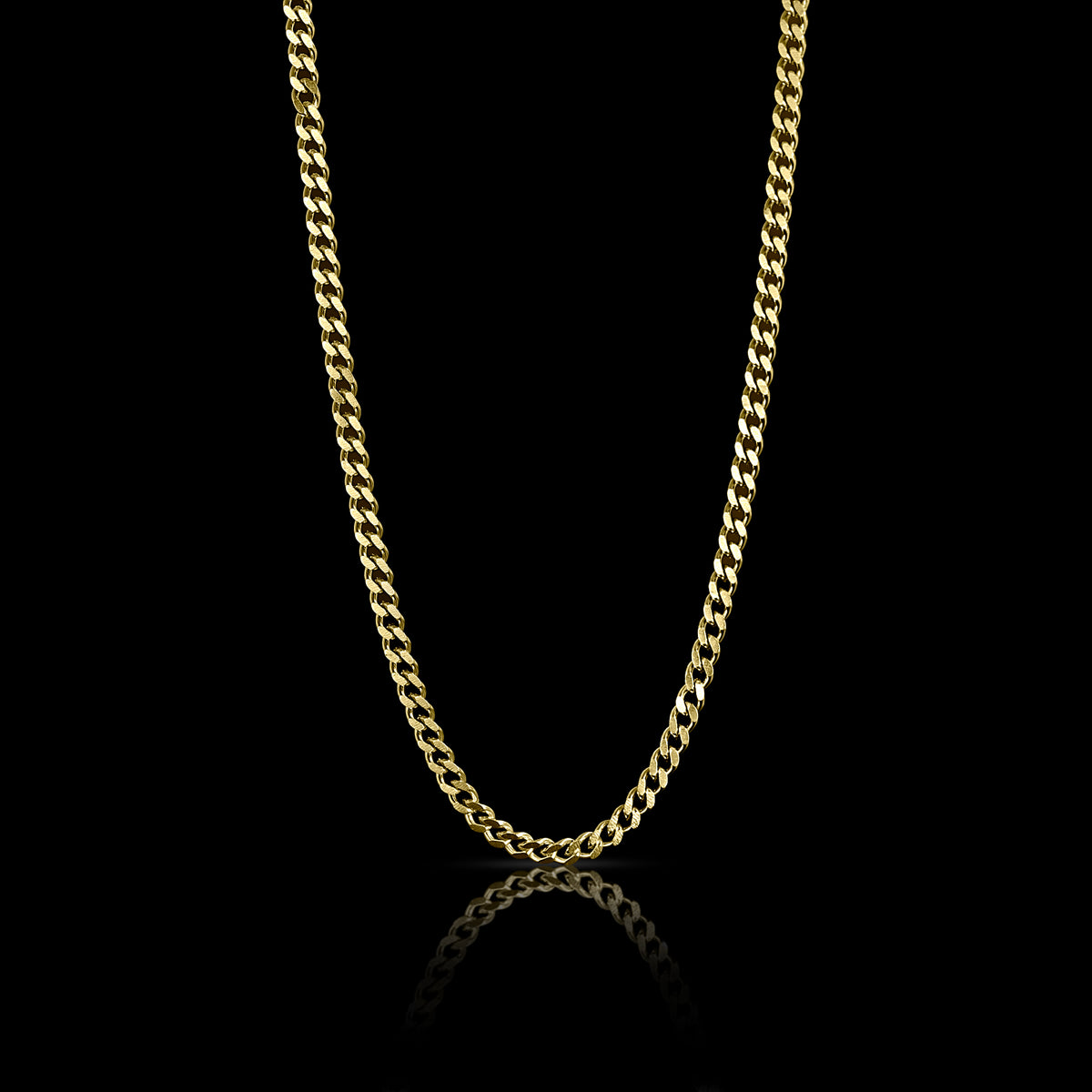 Gold Diamond Cut Curb Chain – Biker Jewelry Shop